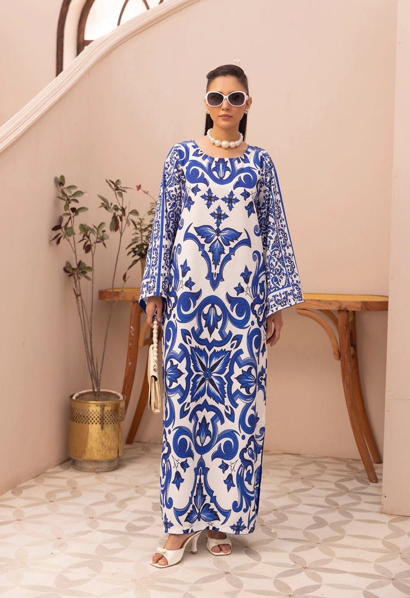 Dolce Designer Inspired 2 Piece Co-ords Winter Outfit Blue– Desi Posh