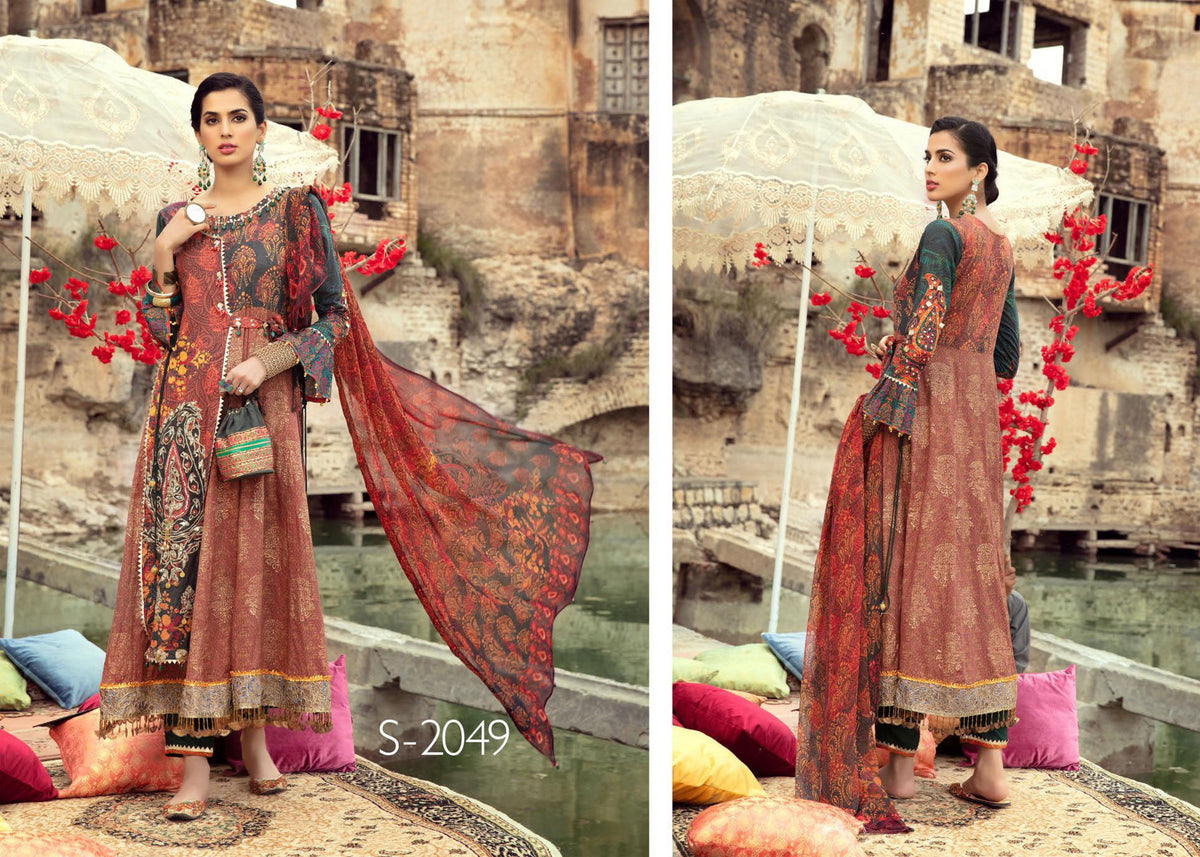 Ivana Kids Digital Print Sindhi Style Maxi Dress Eid Outfit with ...